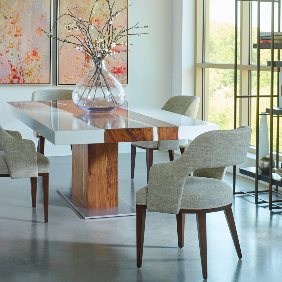 Cleveland Dining Table ELE – ST2 bench made in America